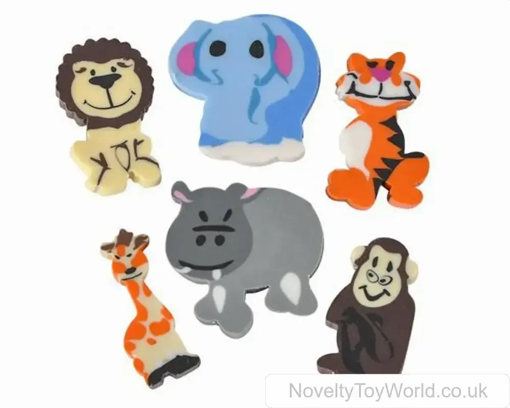 Mini Zoo Animal Erasers Assortment | Wholesale Erasers & Stationery For ...