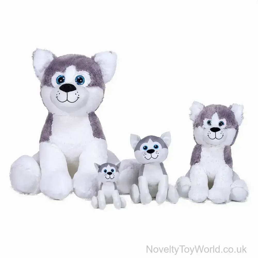 Mush The Husky Dog Plush Toy (16cm) | Bulk Buy Soft Toys For Kids UK