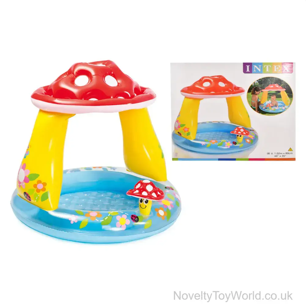 Mushroom Arch Paddling Pool for Young Children Age 1-3 (100cm ...