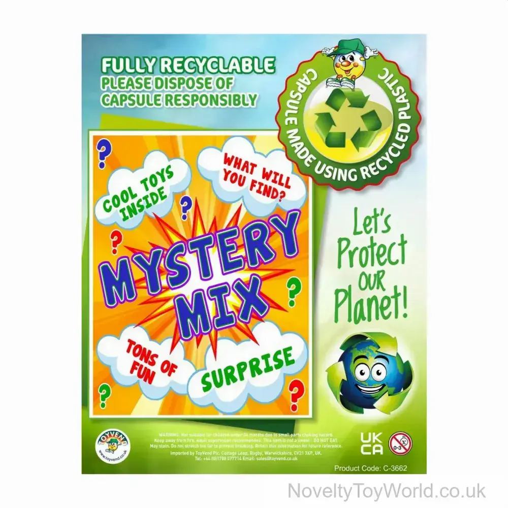 Mystery Toy Mix Vending Capsule - 50-57mm | Wholesale Amusement Prizes UK