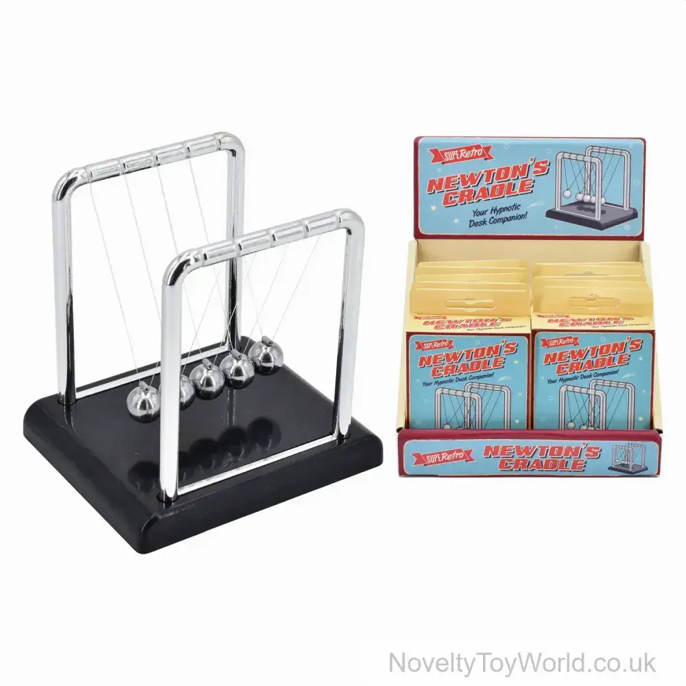 Newton's Cradle Science Desk Toy - 11cm | Wholesale Office Gifts