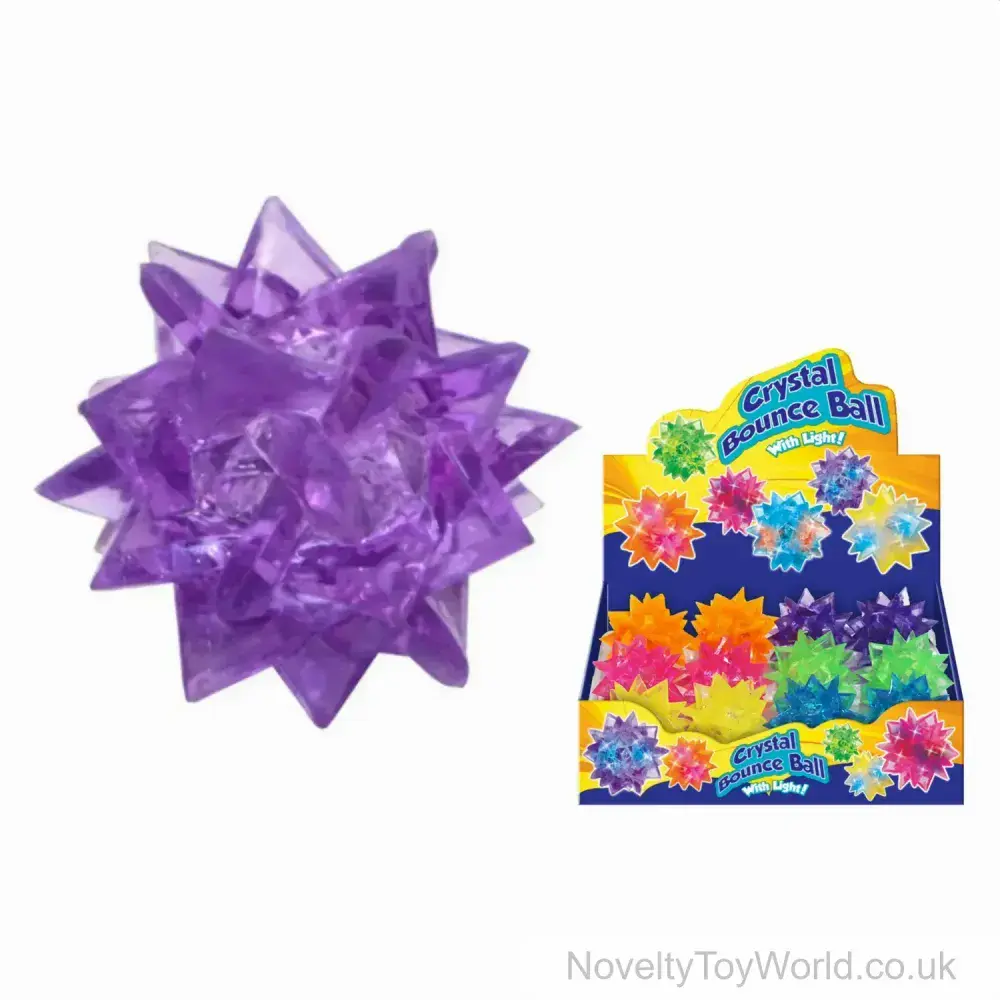 Bulk Buy Novelty Crystal Light Up Bouncy Ball | Wholesale Play Balls