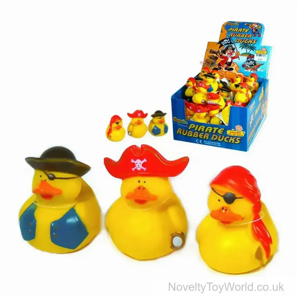 Bulk Buy | Novelty Pirate Toy Rubber Ducks (5cm) | Soap Gift Box Ideas