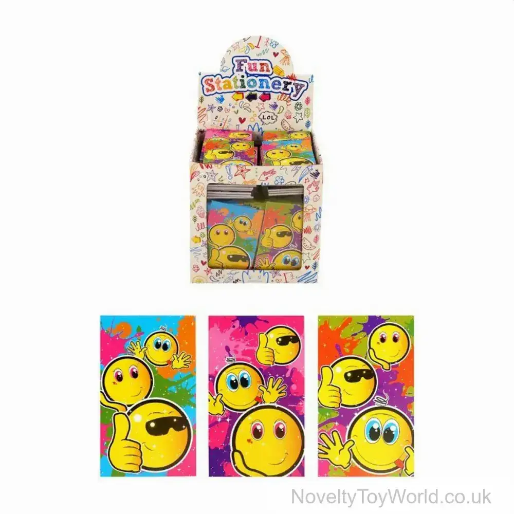 Bulk Buy | Novelty Smile Face Spiral Notepad (6cm x 9cm) | Wholesale ...