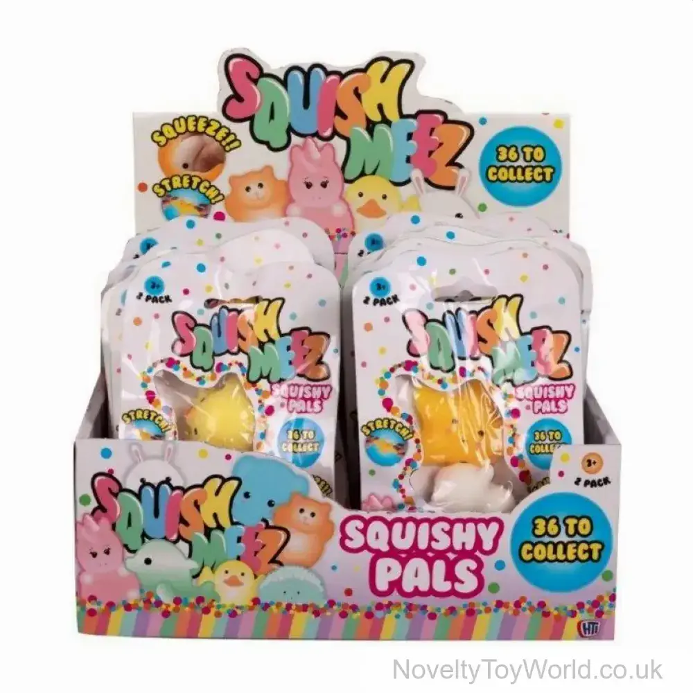 Pack of 2 Mini Squishy Pals - 36 To Collect | Bulk Buy Squishy Toys For ...