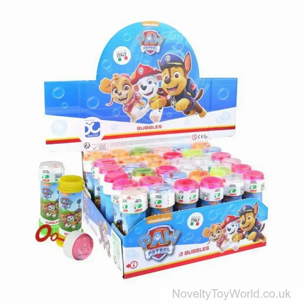 Paw Patrol Blowing Bubbles Tubs with Maze (60ml) | Low Wholesale Price Toys