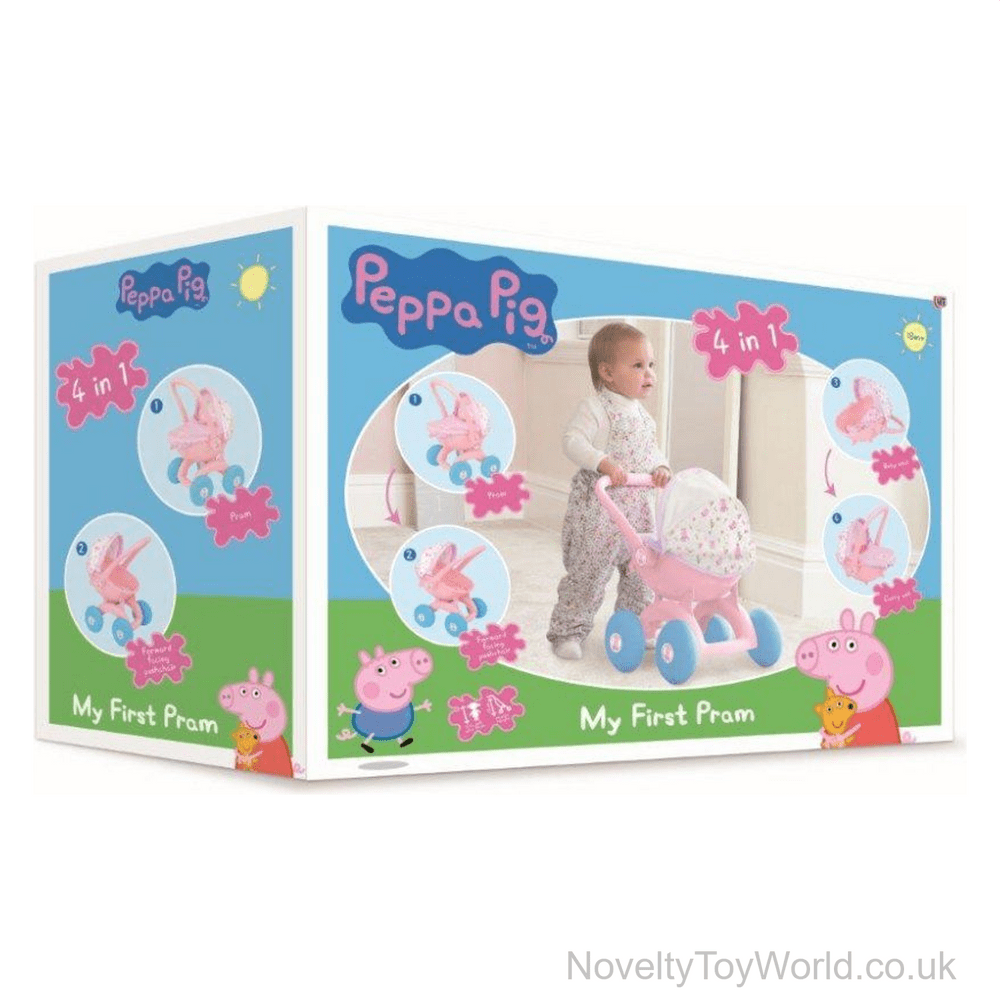 Peppa Pig 4 In 1 Toy Pram - Toddler Toys | Wholesale Role Play Toys UK