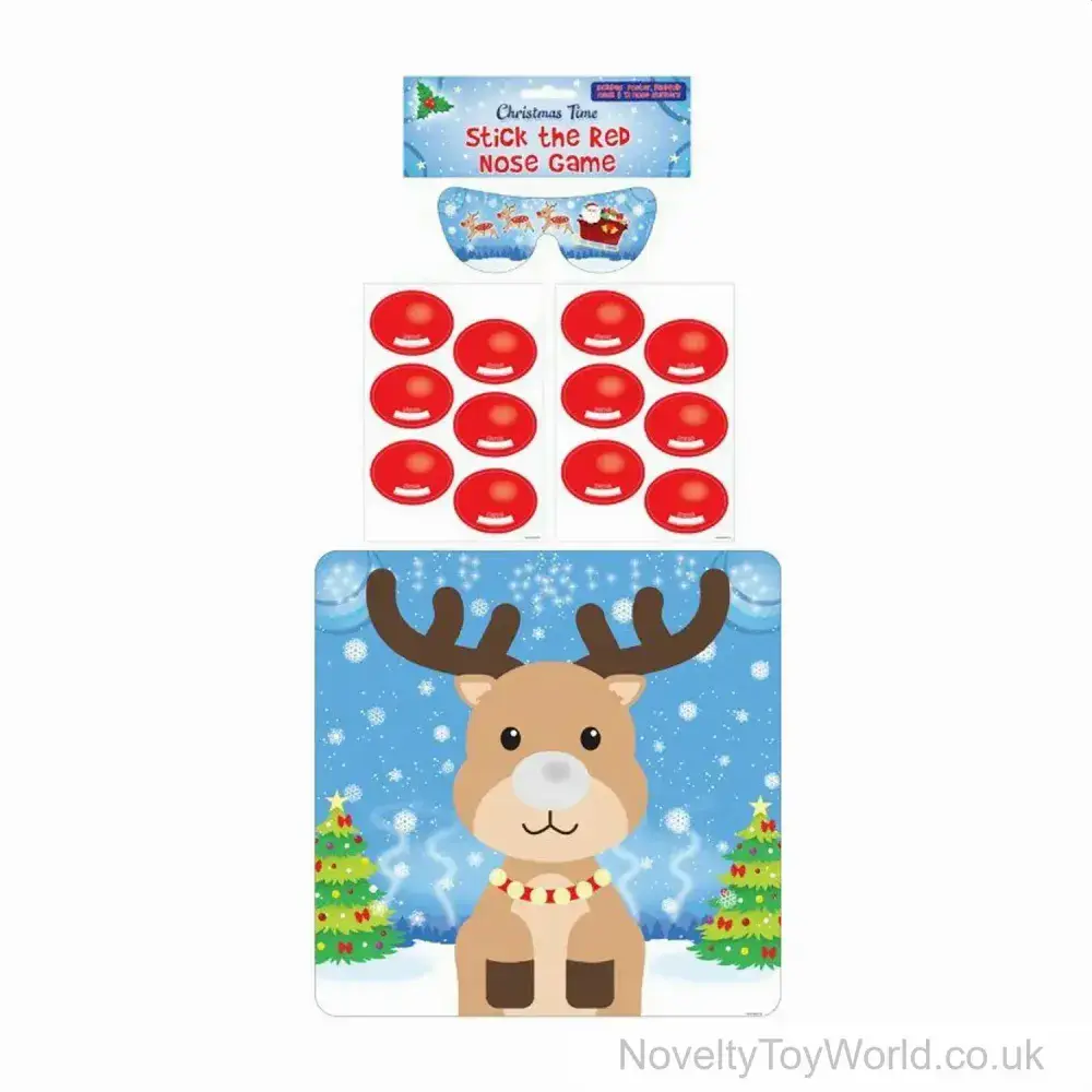 Pin The Red Nose On The Reindeer Christmas Party Game | Wholesale Games UK