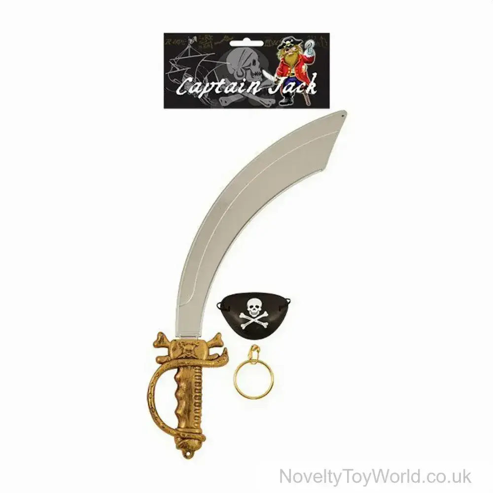 Pirate Cutlass with Eyepatch Fancy Dress Set for Adults | Wholesale Toys