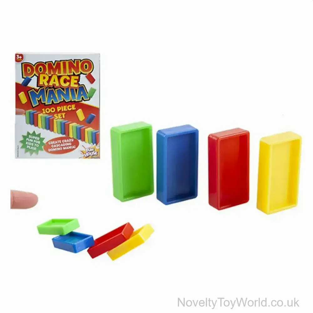 Plastic Cascading Dominoes Set - Boxed (100 Pieces) | Wholesale Toys UK