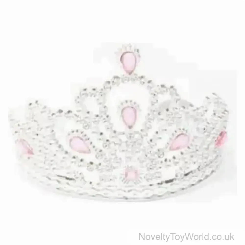 Wholesale | Plastic Princess Tiara - Pink