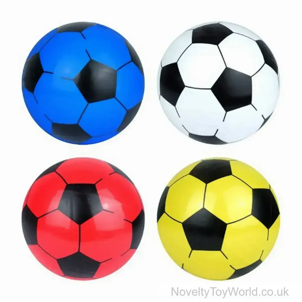 Bulk Buy | 4 Assorted PVC Rubber Footballs - Sports Balls