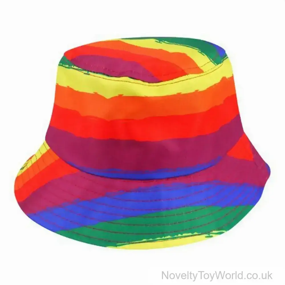 Rainbow Bucket Hat - Adult Size | Wholesale Rainbow Fancy Dress UK