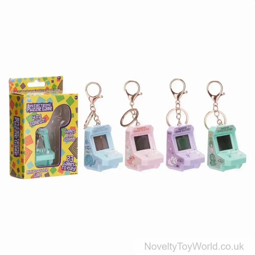 Retro Mini Arcade Machine Keyring With 23 Games | Wholesale
