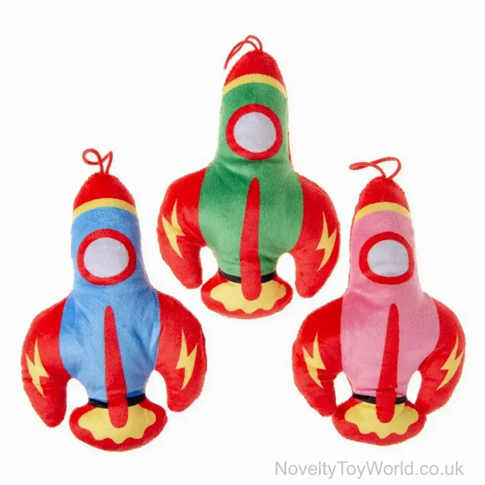Rocket Soft Toy With Loop (18cm) | Cut Price Plush Toys For Kids