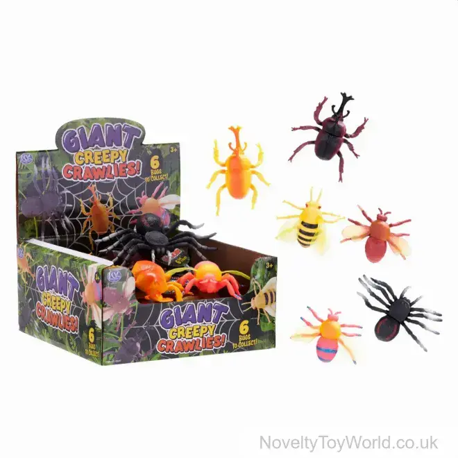 Rubber Bug Toy - 6 Assorted Creepy Crawlies | Wholesale Toy Insects
