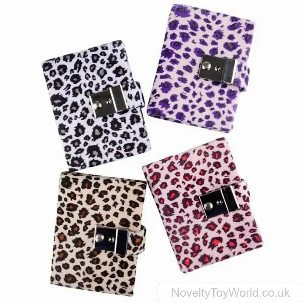 Safari Animal Print Diary With Lock (9cm x 12cm) | Wholesale Kid's ...