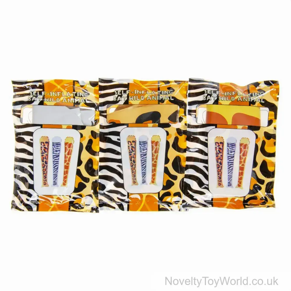 Safari Themed Blow Up Baseball Bat - Self Inflating (49cm) | Cut Price ...
