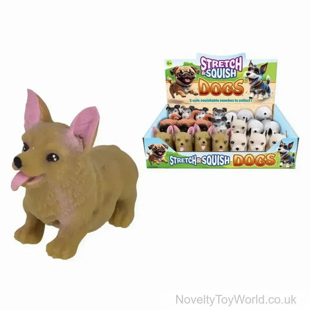 Sand Filled Squishy Dog Stress Toy (8.5cm) | Cut Price Stress Toys UK