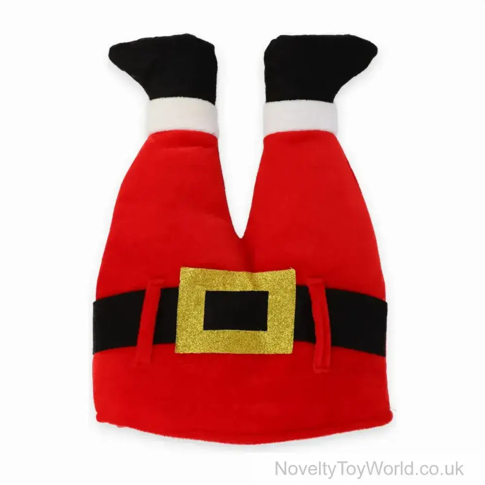 Santa Legs Christmas Fancy Dress Hat - Adult Size | Wholesale Hats UK