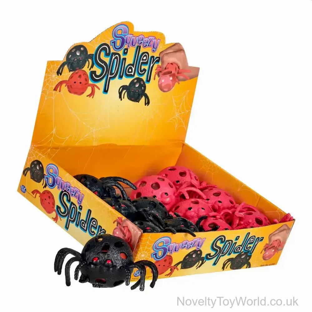 Scary Practical Joke Squishy Spider - 6.5cm | Wholesale Joke Toys ...