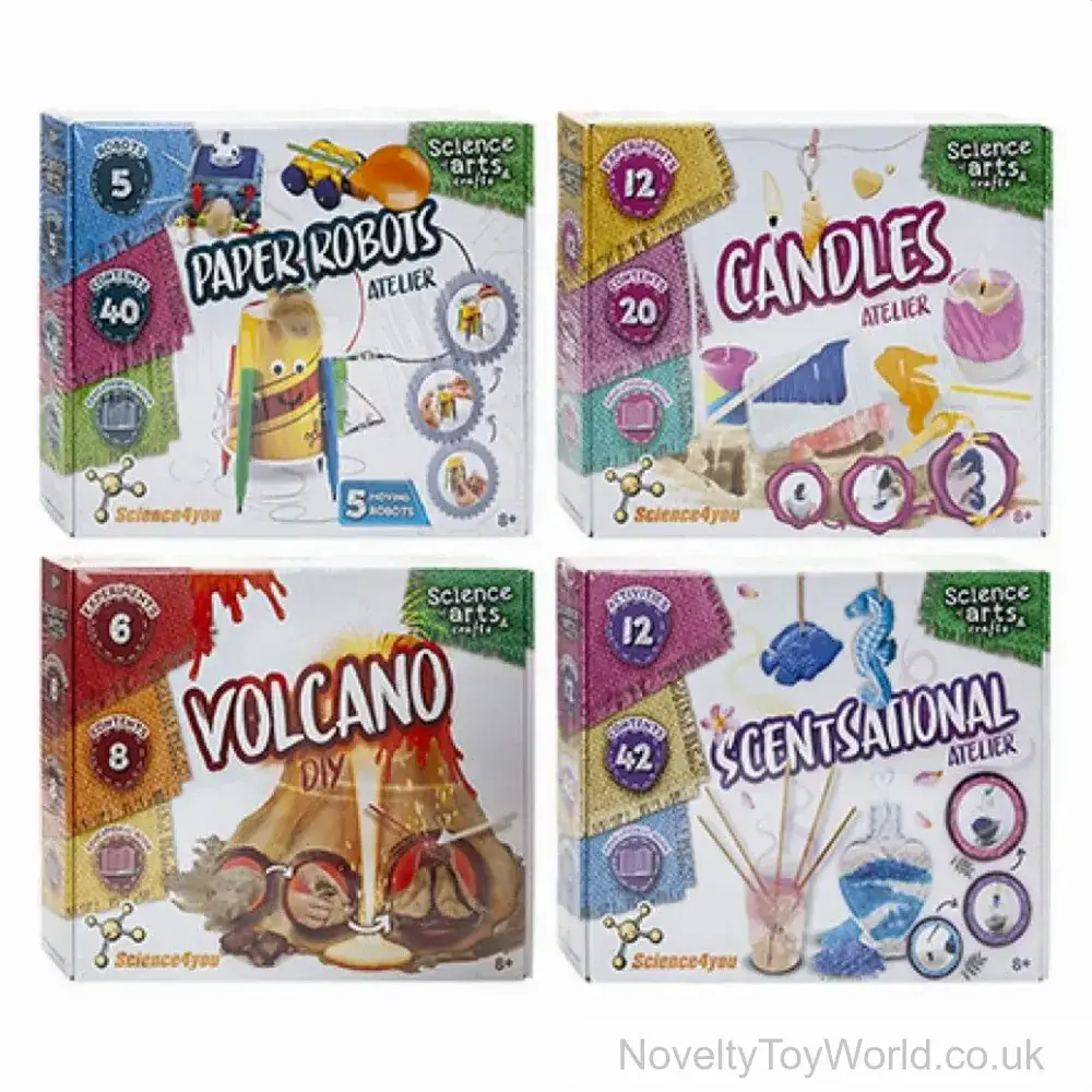 Bulk Buy | Science, Arts & Crafts Play Sets - 4 Assorted