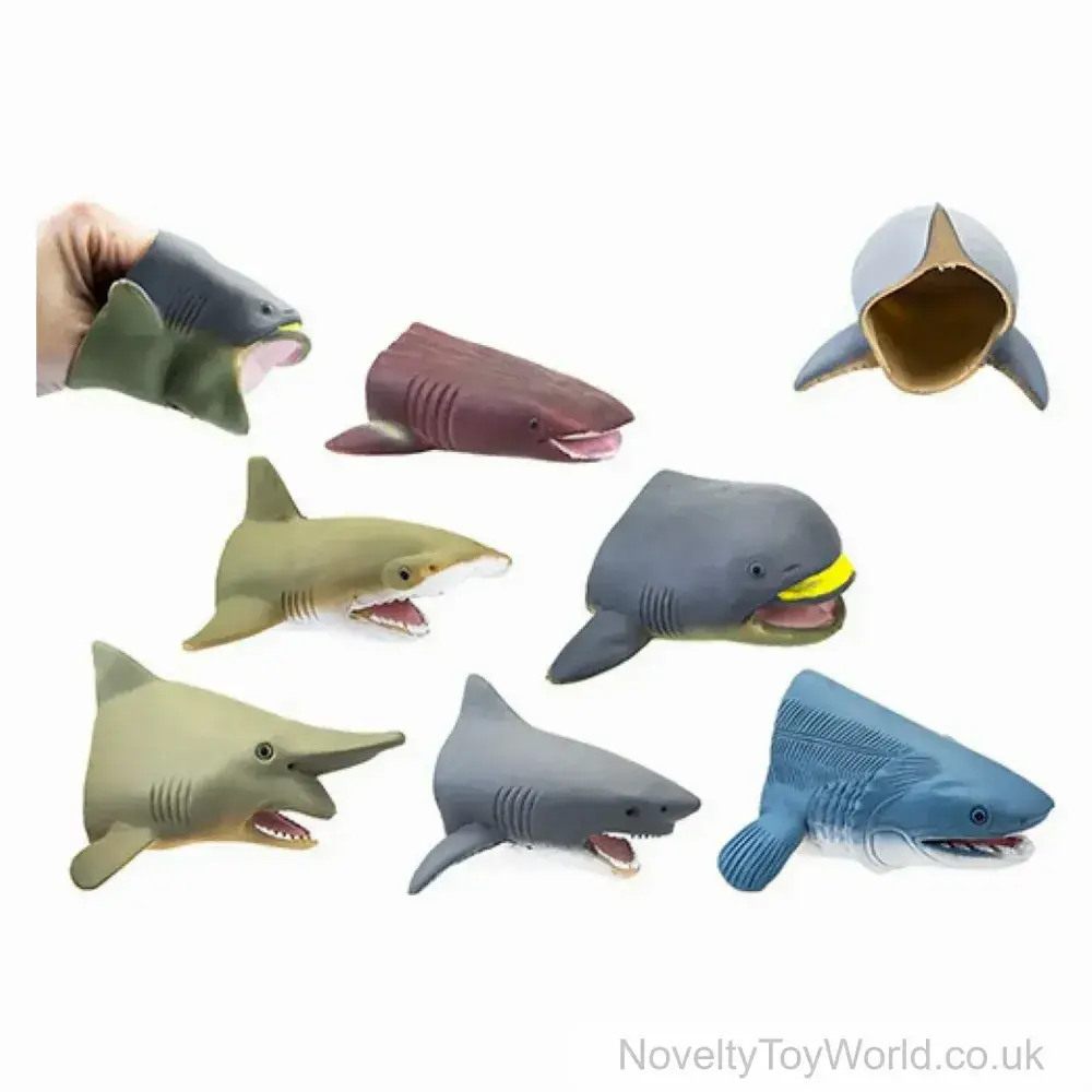 Sea Animal Rubber Finger Puppet - 6 Assorted | Wholesale Toys UK