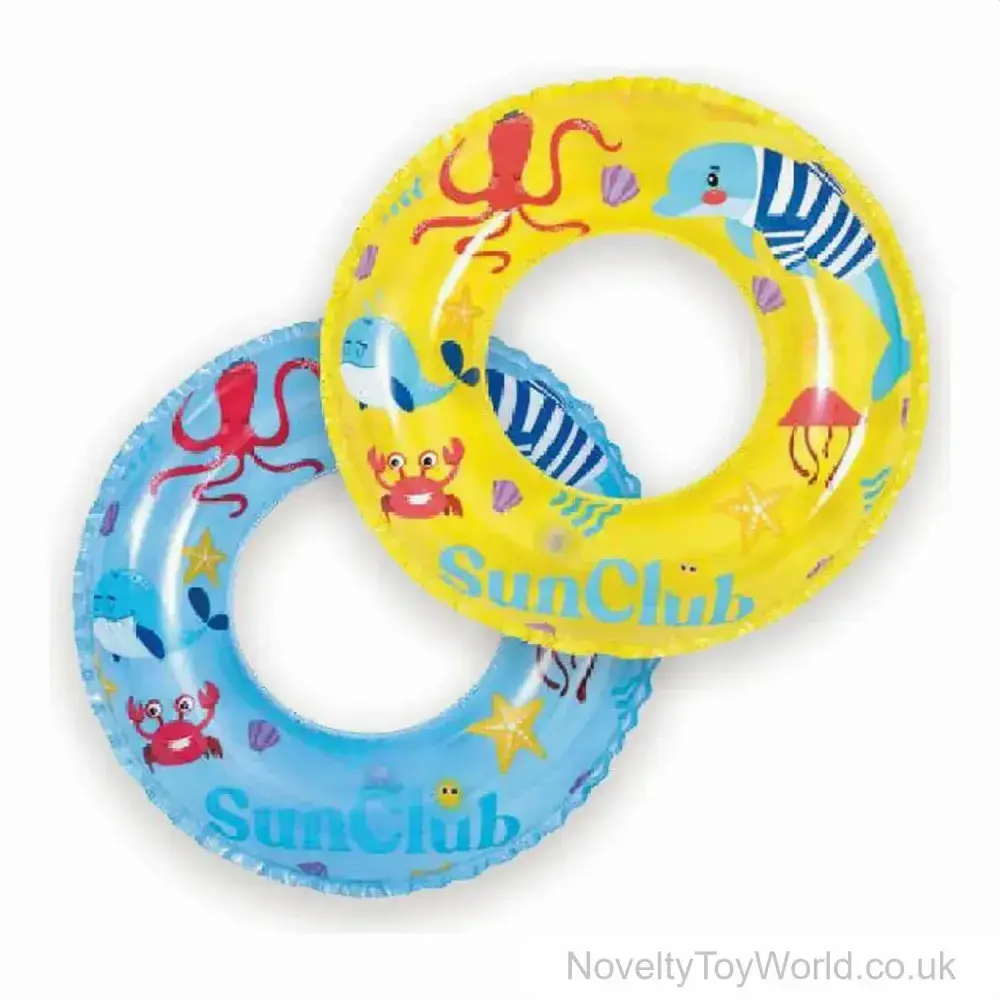 Sea Life Theme Inflatable Swimming Rings (50cm) | Wholesale Pool Toys
