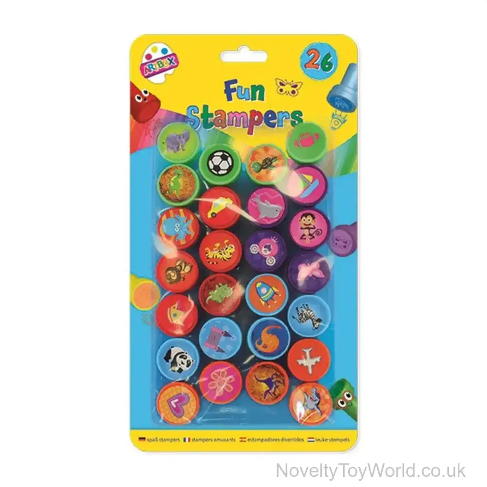 Set of 26 Ink Stampers For Kids - Boxed | Wholesale Party Bag Fillers ...