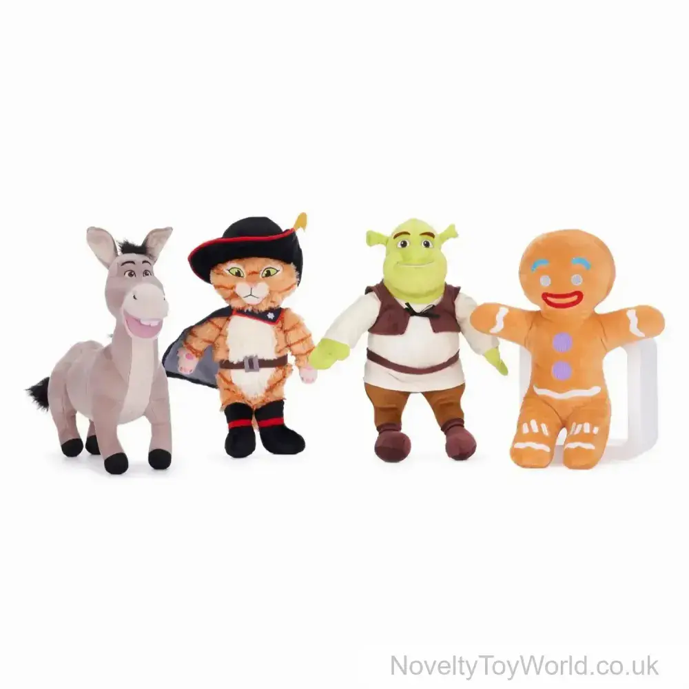 Shrek Character Soft Plush Toy - 4 Assorted (30cm) | Bulk Buy Shrek Toys UK