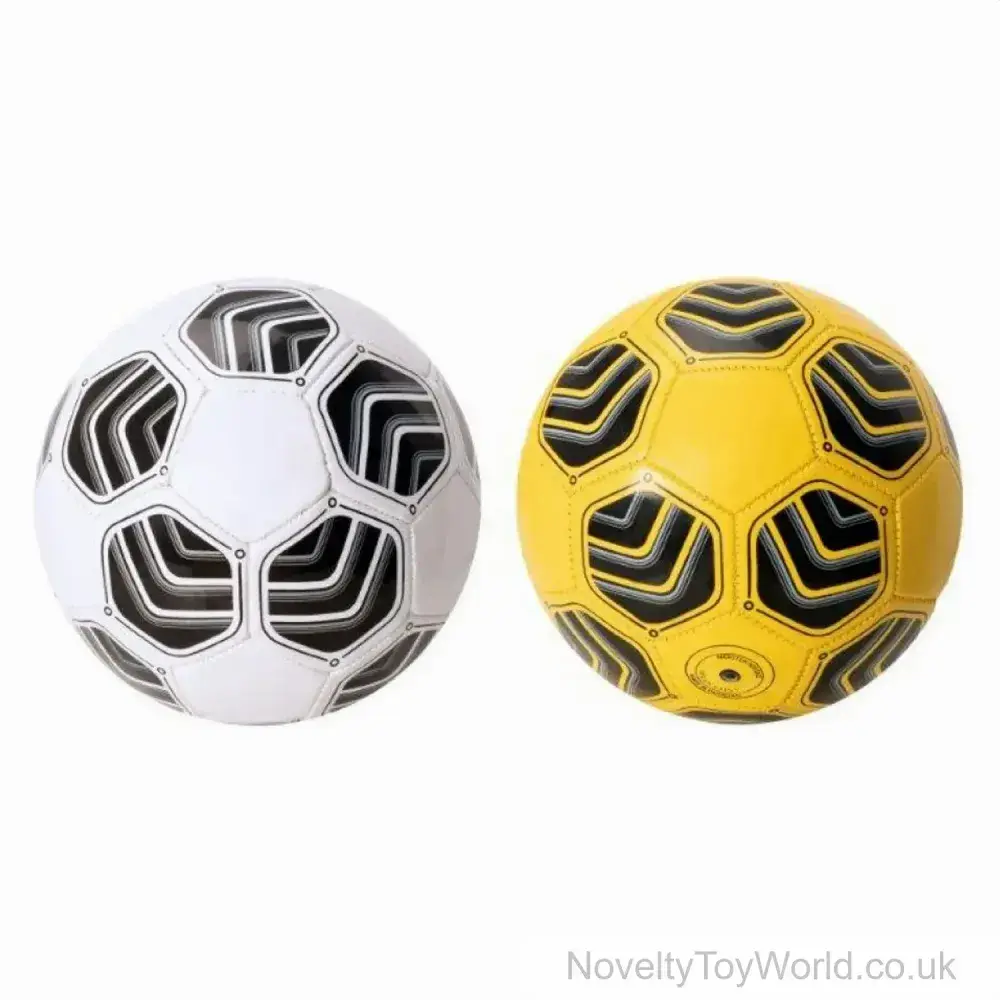 Size 5 Football - Assorted White & Yellow | Wholesale Footballs