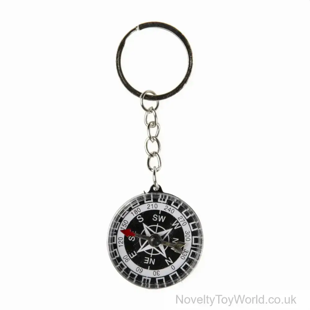 Small Toy Compass Keyring (3.5cm) | Cheap Compass Toy Bulk Buy | Wholesale
