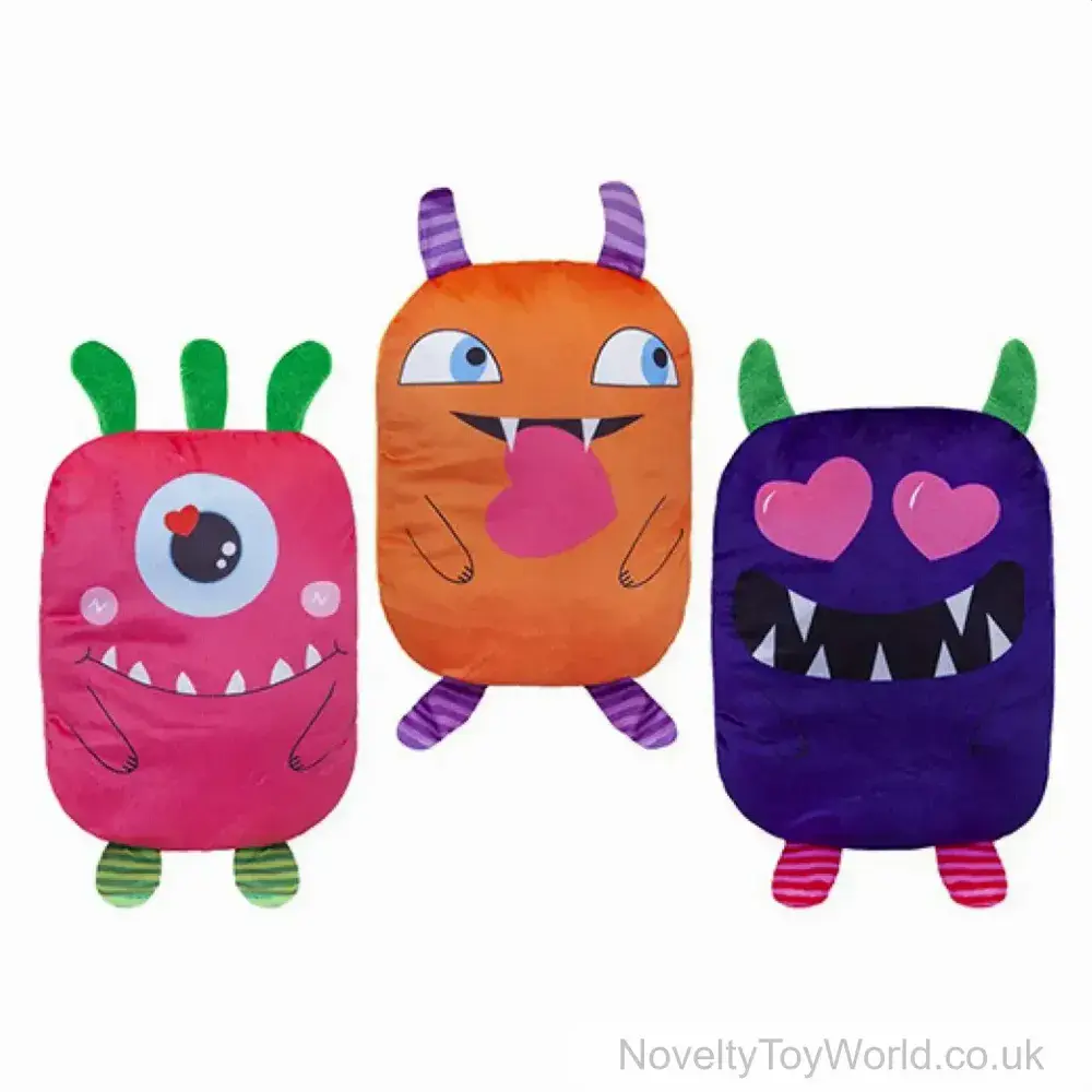 Snuggle Monsters Novelty Soft Toys - 3 Assorted (20cm) | Wholesale Plush