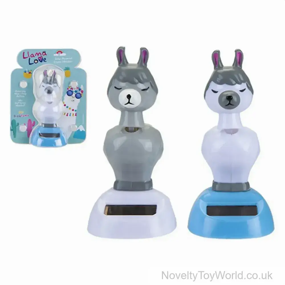 Solar Powered Dancing Llama Wobbler - 2 Assorted | Novelty Ornaments