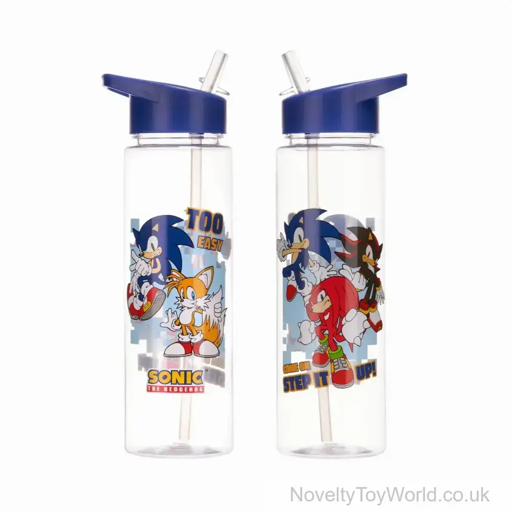 Sonic The Hedgehog Plastic Water Bottle (540ml) | Gaming Merchandise