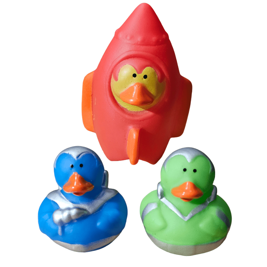 Space Explorer Novelty Rubber Ducks (5cm) | Wholesale Rubber Duckies