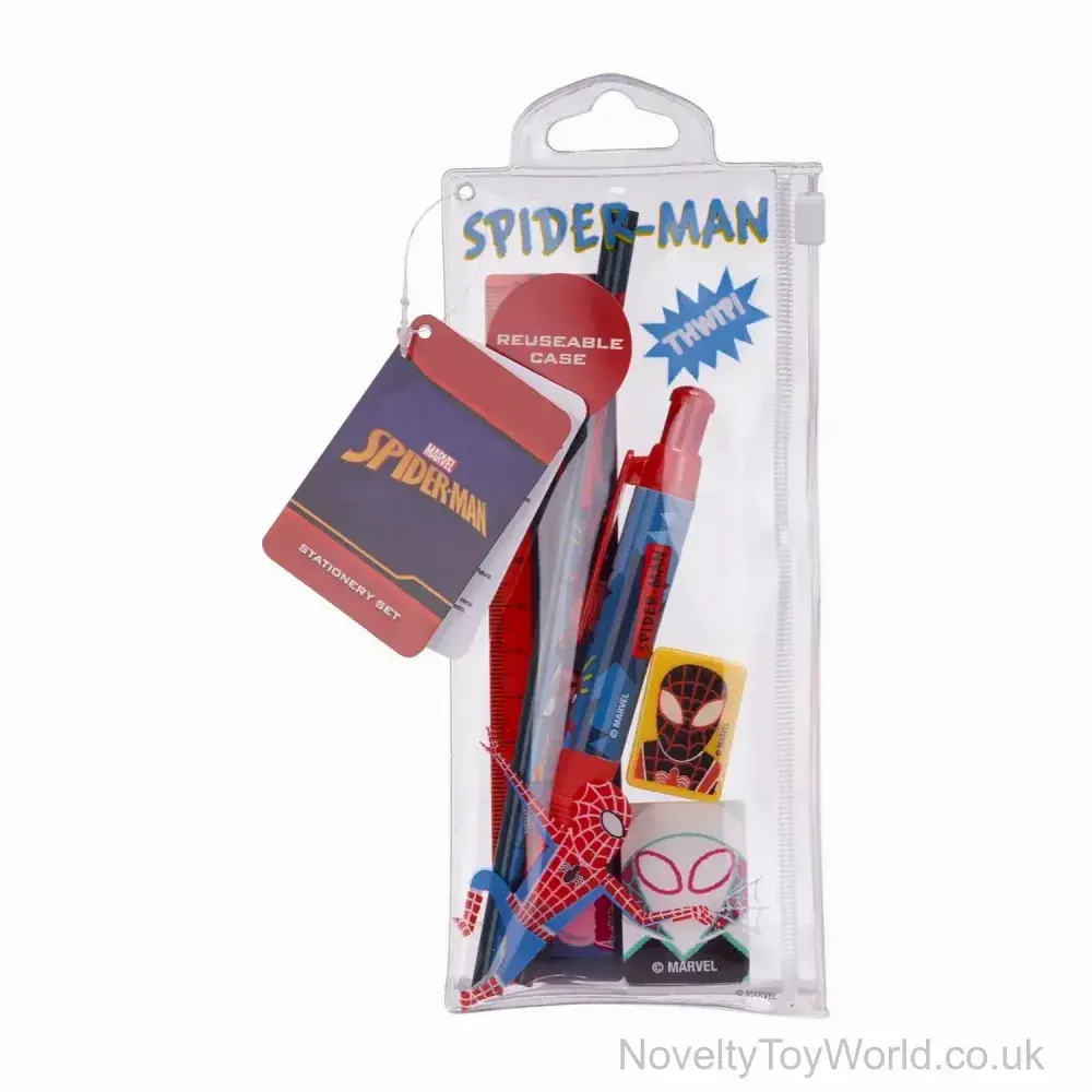 Spider-Man 5 Piece Branded Stationery Set | Back to School Wholesale