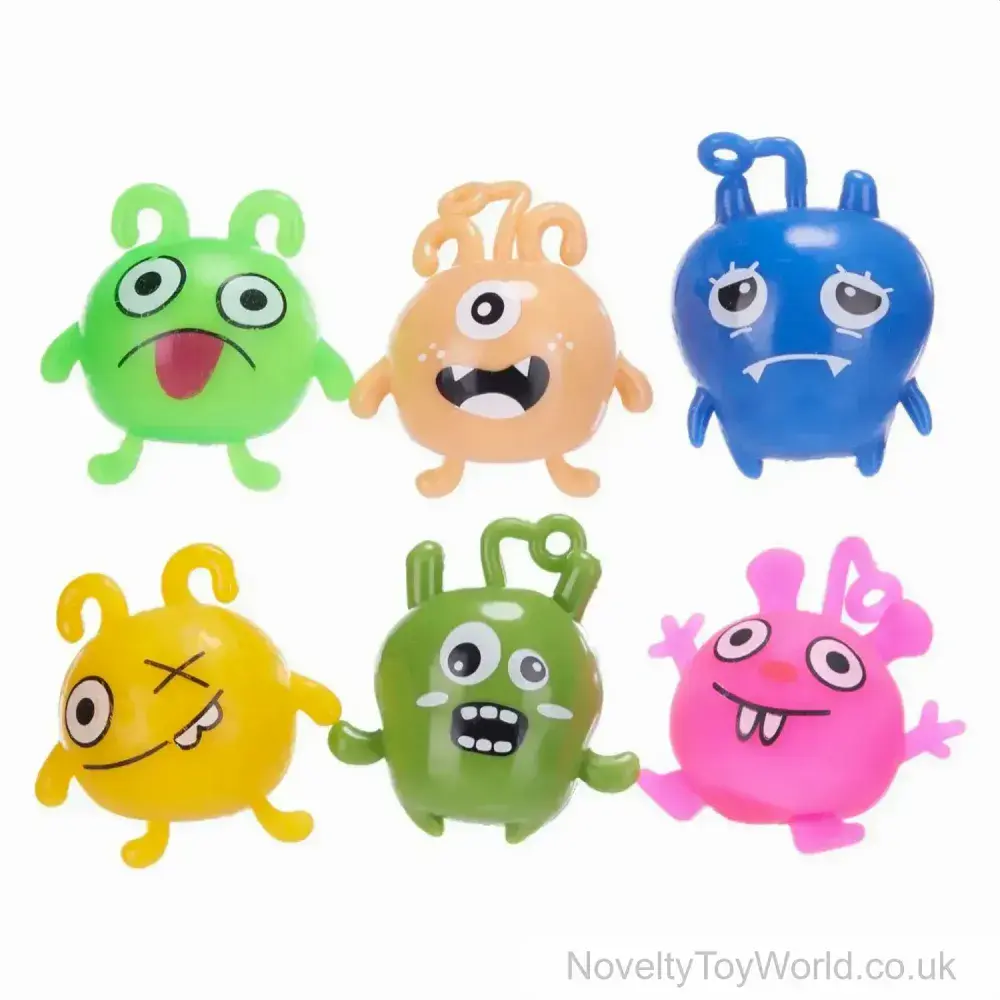 Squeezy Monster Stress Ball - 6 Assorted (7cm) | Wholesale Sensory Toys