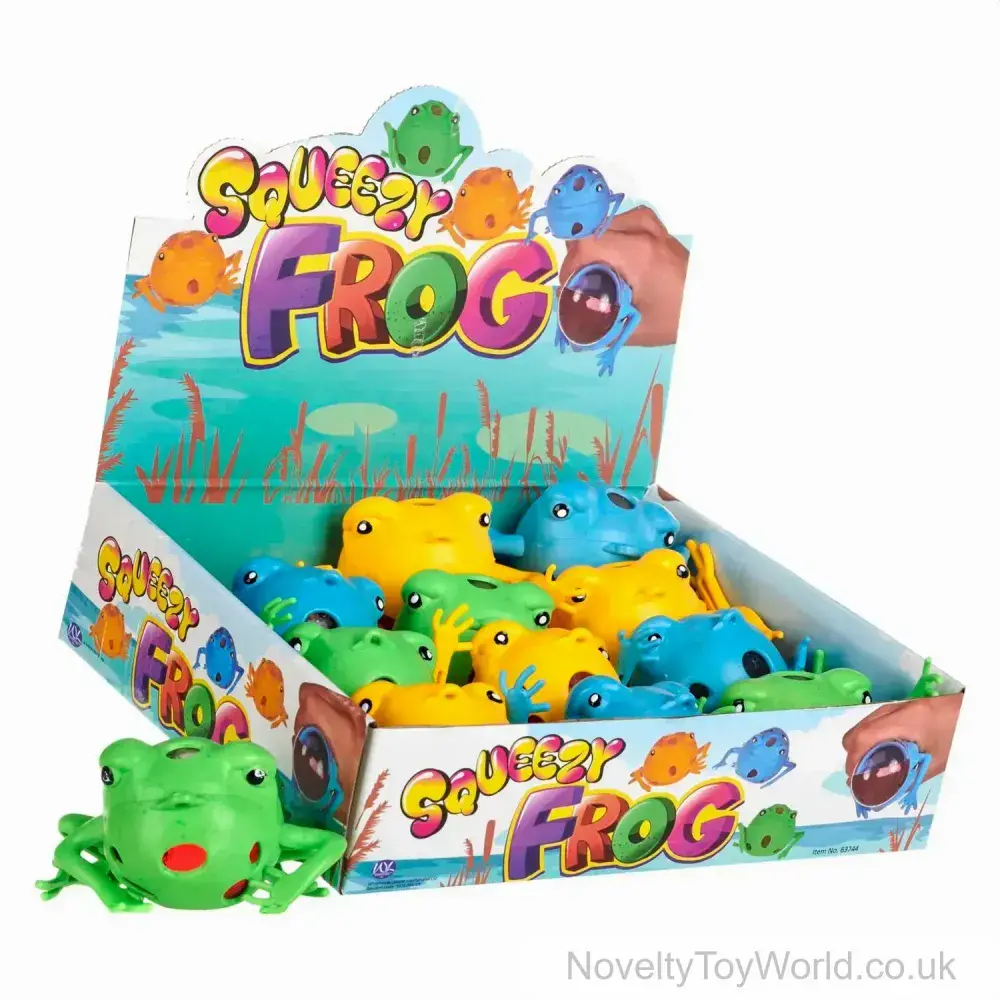Squish & Squeeze Frog Stress Ball (6.5cm) | Wholesale Sensory Toys UK