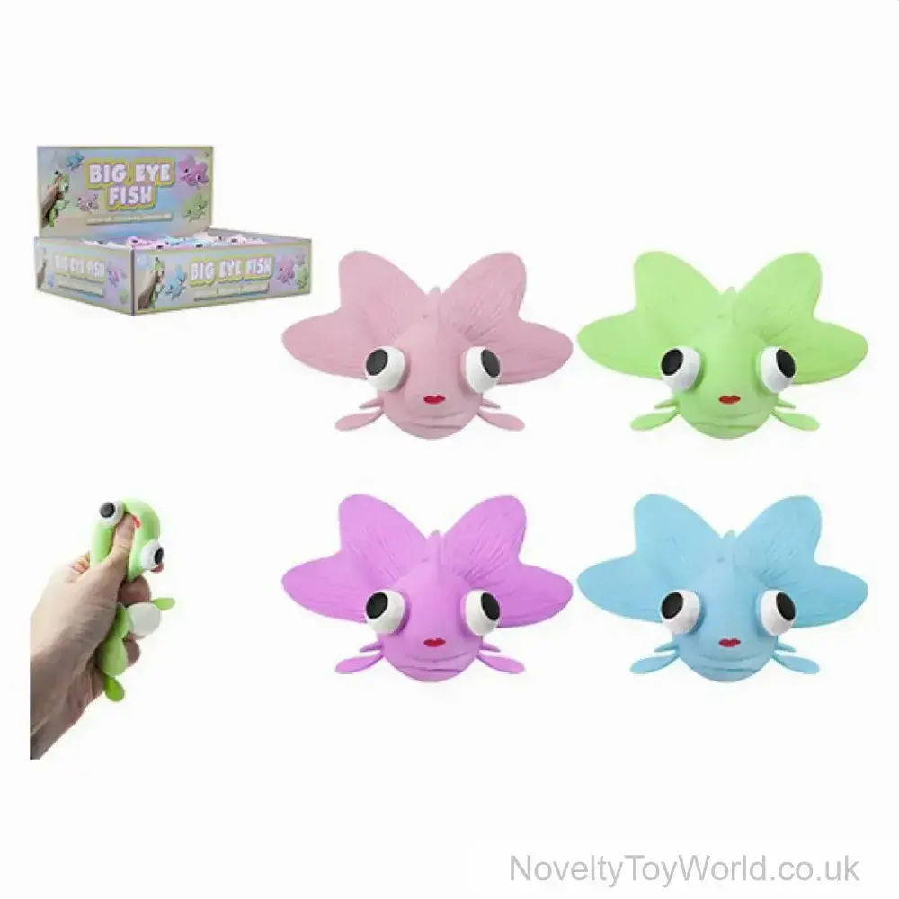 Squishy Fish Stress Toy (11cm) | Bulk Buy Squishy Fidget Toys UK