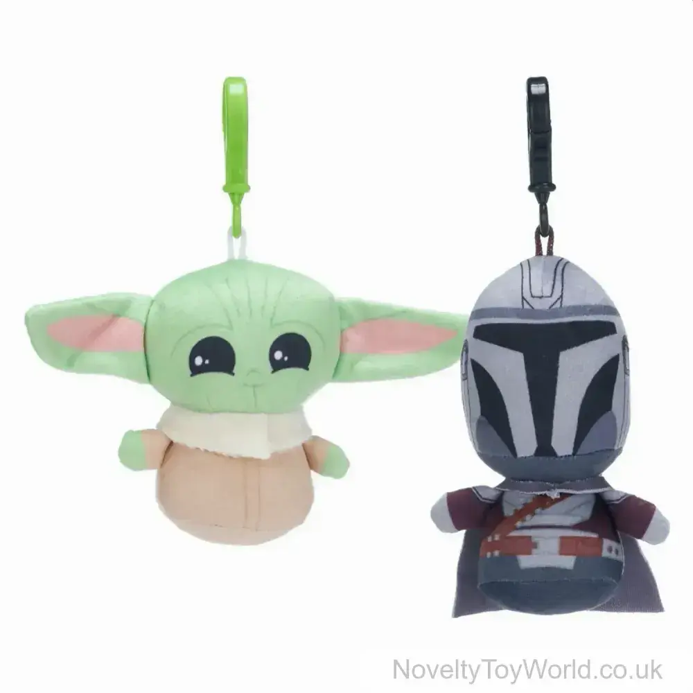 Star Wars The Mandalorian Soft Toy Bag Clips - 2 Assorted (9cm) | Wholesale