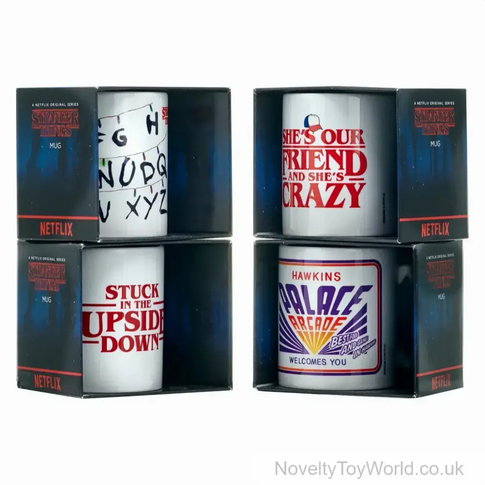 Stranger Things Boxed Licensed Mug - 4 Assorted (325ml) | Netflix Wholesale