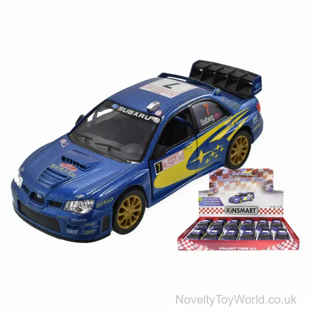 Subaru Impreza WRC 2007 Die-Cast Toy Car - 1 to 36 Scale | Wholesale Models