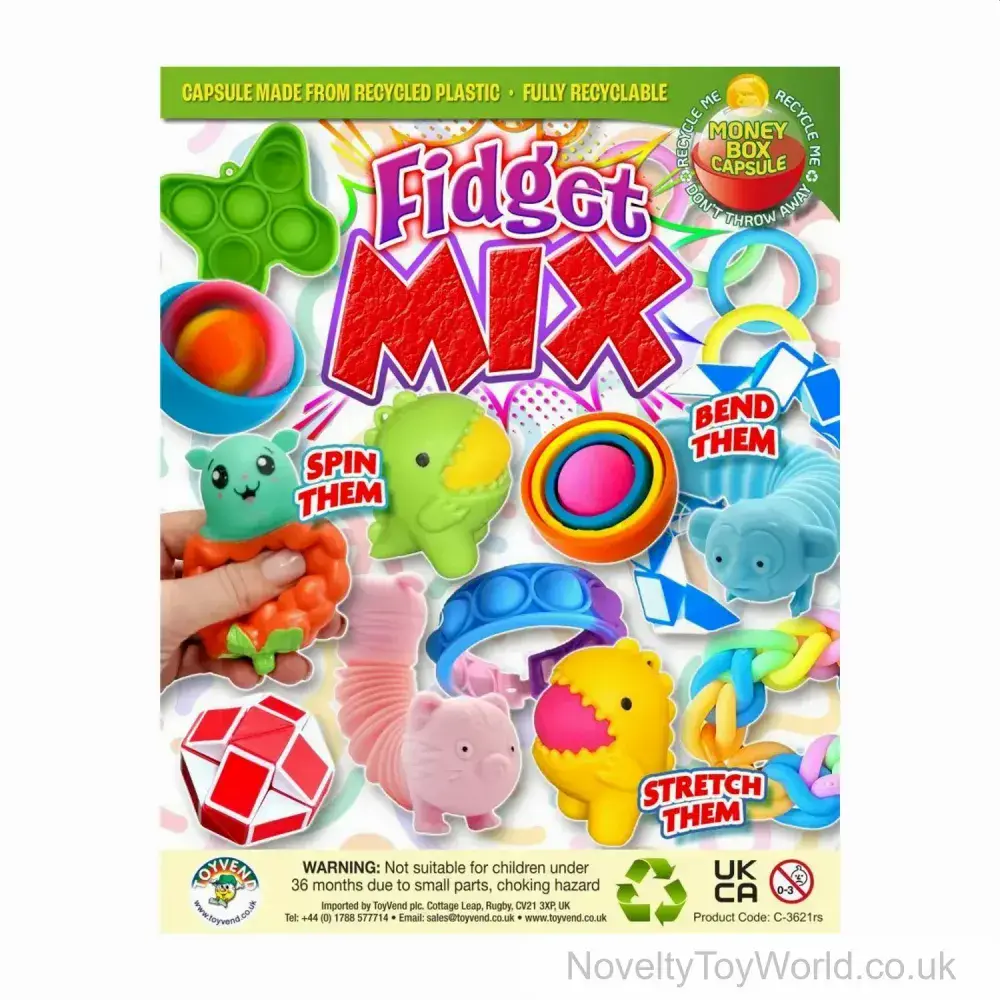 Super Fidget Toy Mix - 55mm Vending Capsule | Amusements Toys UK
