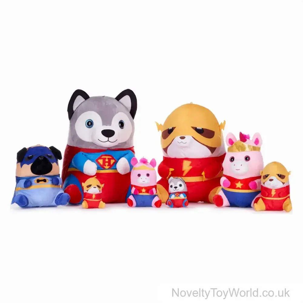 Superhero Squashy Podgies Soft Toy - 4 Assorted (47cm) | Wholesale Plush