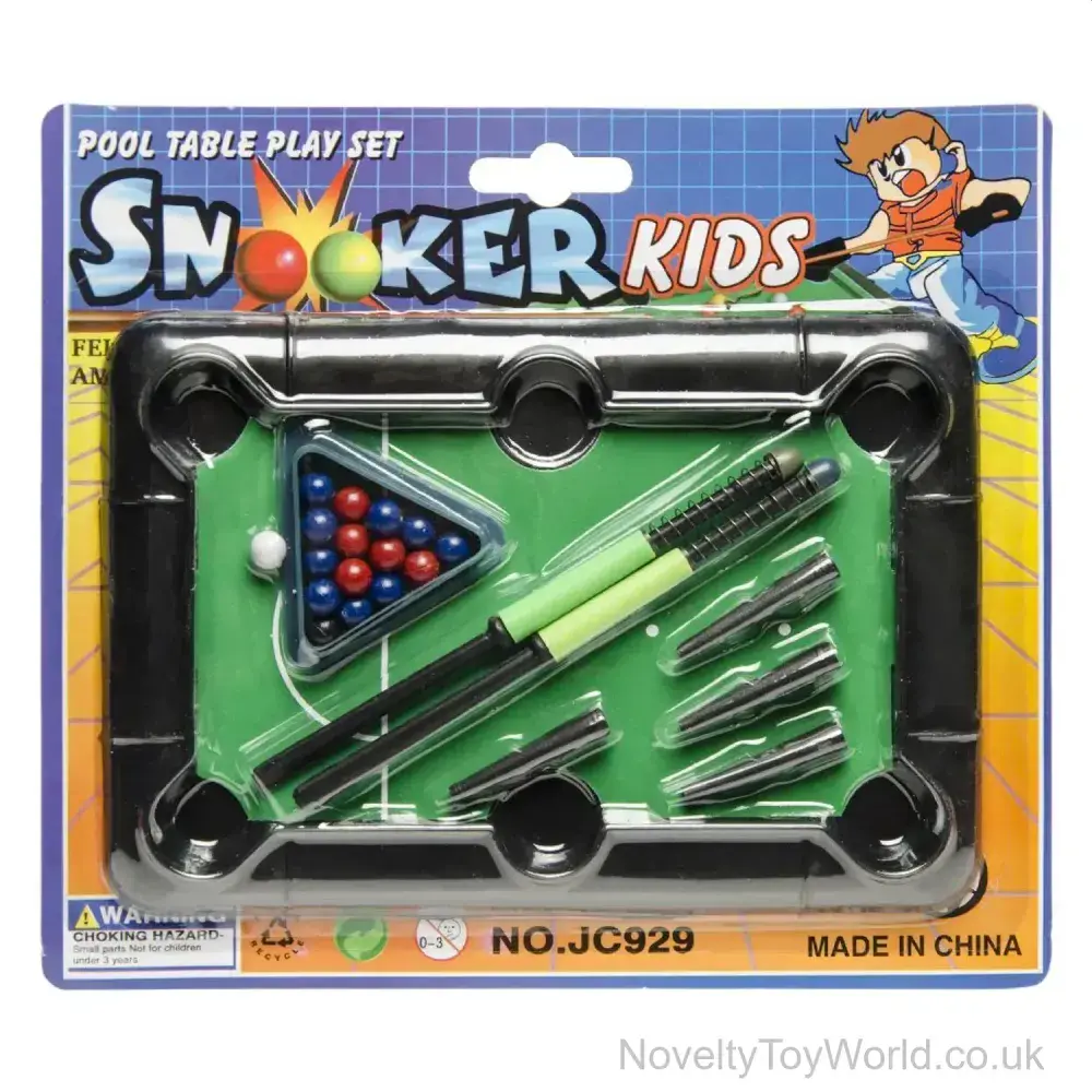 Table Top Mini Pool Snooker Game On Display Card | Desktop Games in Bulk