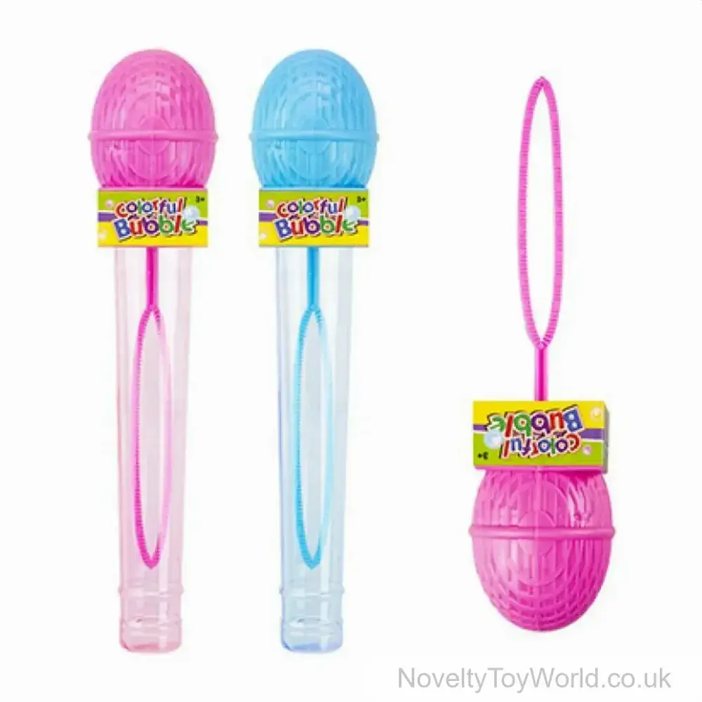 Wholesale | Toy Bubble Microphone Wand With Liquid - 22cm | Bubble Toys UK