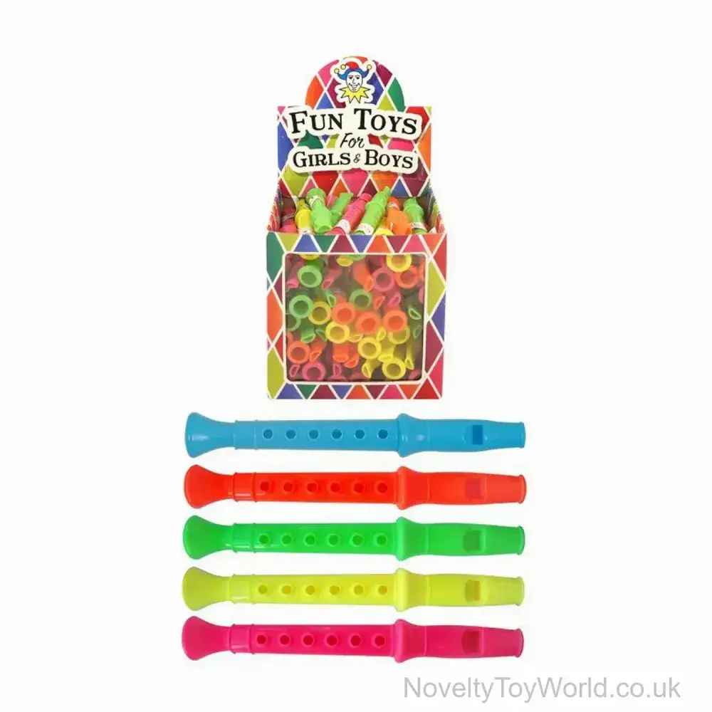 Toy Plastic Flute For Children - Assorted Colours (14cm) | Wholesale ...