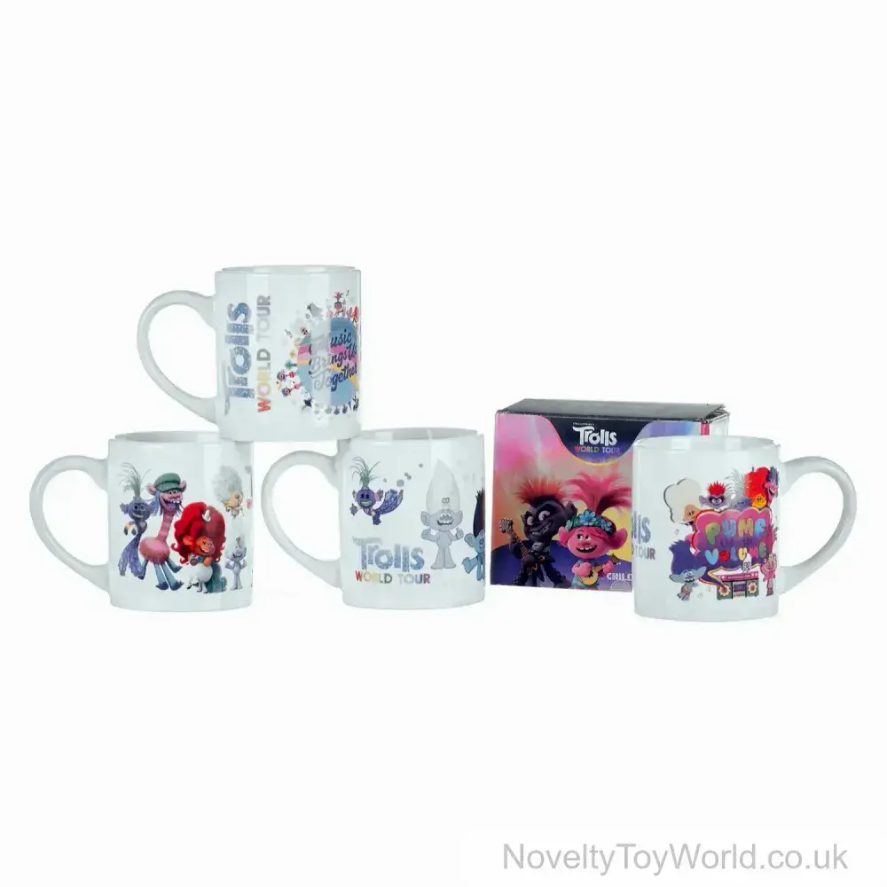 Trolls 2 Mug in Box - 4 Assorted (8oz) | Trolls World Tour Wholesale