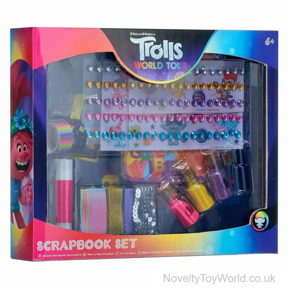 Trolls 2 Scrapbook Gift Set for Kids | Wholesale Craft Sets